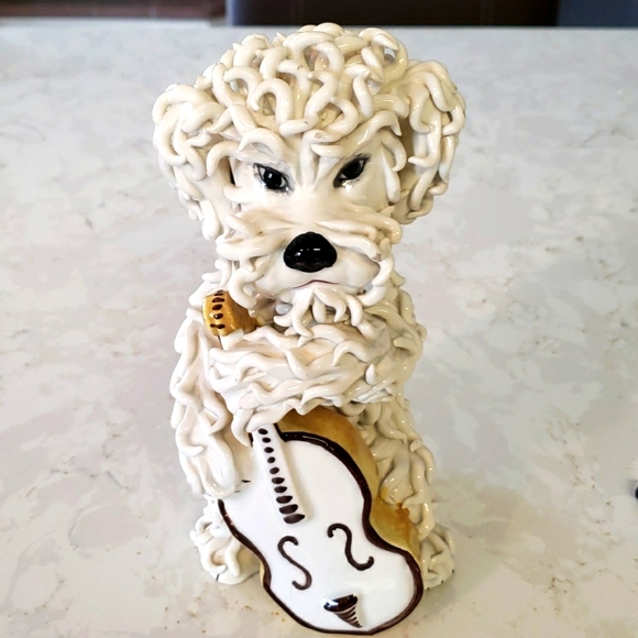 Other | Vintage Italian Ceramic Spaghetti Dog Figurine | Poshmark